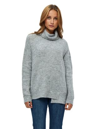 Desires Damen Daliah Strick-rollkragen Grau S