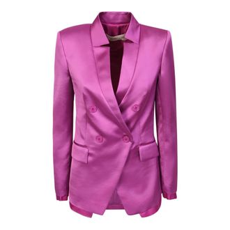 Blanca Vita Femme, Vestes, Violet, Taille: 36 FR Blazer Violet &agrave; Double Boutonnage