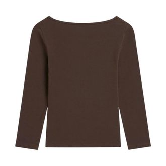 St.Agni Femme, Tops, Brun, Taille: 40 FR Soft Jersey Ballerina Top