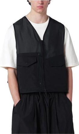 Yohji Yamamoto Homme, Vestes, Noir, Taille: S Tact UT Vest