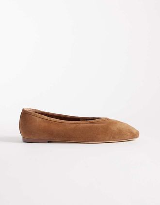 Tony Bianco Bianca - Ballerines en daim - Taupe-Neutre