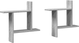 Generic Wandregale 2 St&uuml;ck, Holzwerkstoff-Aufbewahrung, Stilvolles Schwebendes Wandregal f&uuml;r Wohnzimmer, Schlafzimmer und Heimb&uuml;ro (50 x 12 x 50 cm)