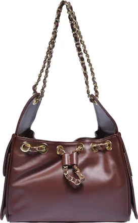 Anna Luchini Kastanienbraun Rindsledertasche