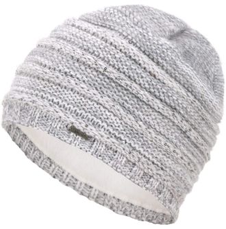 Faera Winterm&uuml;tze warm gef&uuml;tterte Winter-M&uuml;tze Fleece-Futter Winter Strick-M&uuml;tze Beanie-M&uuml;tze Damen Herren One-Size, Farbe:Warm Grau