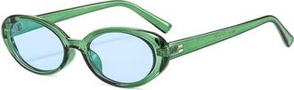 Generic Lunettes De Soleil &Agrave; Petite Monture For Hommes Et Femmes, For Sports Plein Air Ville(Green)
