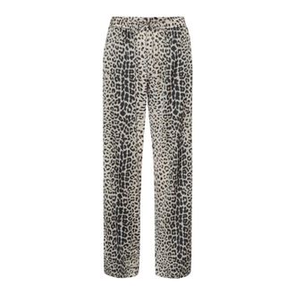Karmamia Leopardenmuster Straight-Leg Hose Lou 2122 - - Trousers - Damen - Braun - L