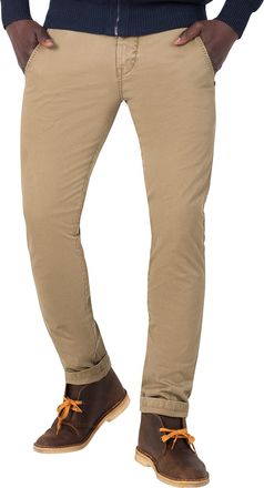 Timezone Herren Slim JannoTZ Freizeithose, Timber beige minimal, 38/32