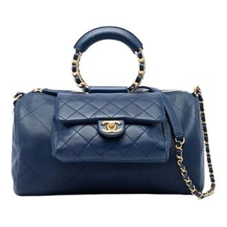 Chanel Sac bandouli&egrave;re matelass&eacute; Pre-owned - Femme - Pre-owned - Bleu - Taille: ONE Size