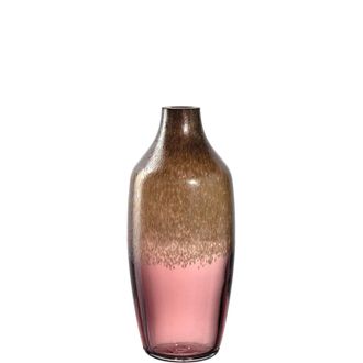 Leonardo Leonardo Poesia, Solifleurvase aus Glas, burgunder-rot / gold, handgefertigte Glasvase für Einzelblumen, Unikat, Höhe: 30 cm, 071120, 1 Stück