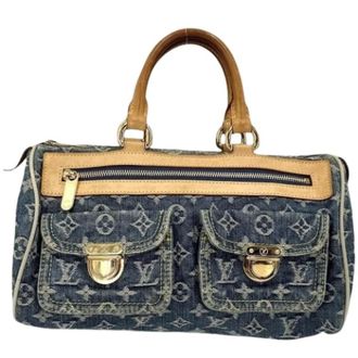 Louis Vuitton Sac &agrave; main Monogram Denim doccasion - Femme - Pre-owned - Bleu - Taille: ONE Size