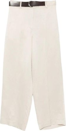 Semicouture Femme, Pantalons, Beige, Taille: 36 FR Corinna Belted Pantalons