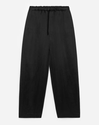 Arket Satinhose Mit Kordelzug -Schwarz
