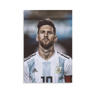 Generic Fußball-Poster, Messi-Poster, Kunst, Wandgemälde, Leinwand, Poster, moderne Schlafzimmer-Dekoration, 40 x 60 cm