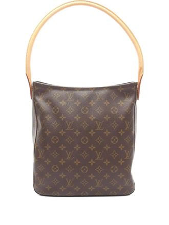 Louis Vuitton sac porté épaule Looping GM (2002) - Marron