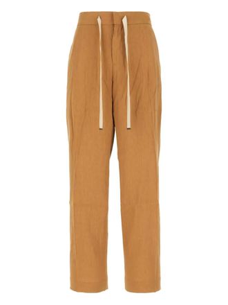 Pantaloni Torino Kordelzug-Hose mit eingefassten Taschen - Braun