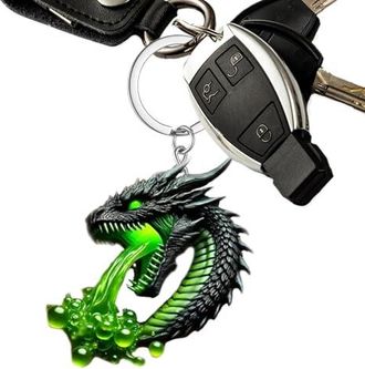 Generic Pendentif décoratif en forme de dragon | Breloque dragon qui respire - Figurine danimal souvenir pour les amateurs de collection pour voyages, trajets