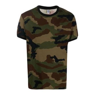 Moschino Herren Camouflage T-Shirt - - Tops - Herren - Gr&uuml;n - XL