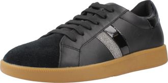 Geox Damen D MELEDA B Sneaker, Black, 37 EU