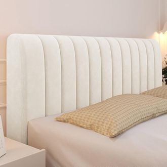 Generic Kopfteilbezug for Doppelbetten, Queensize-Betten und California Kingsize-Betten, Dicker, 360&deg;-Rundumbezug aus dick gepolstertem PP-Baumwollmaterial, w