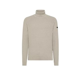 Roberto Ricci Design Samt gerippter Rollkragenpullover - - Knitwear - Herren - Beige - XL