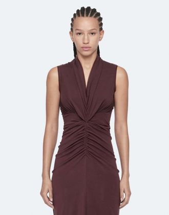 AllSaints robe Dariya en rouge lie-de-vin