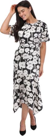Ted Baker Abriee Midikleid f&uuml;r Damen, Puff&auml;rmel (Schwarz)