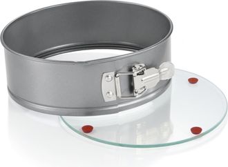 Tescoma Spring-Tortenform DELÍCIA ø 20 cm, mit Glasboden, Silber