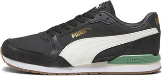 Puma Unisex St Runner 75 Years Sneaker, Puma Schwarz, Warmwei&szlig;, Archivgr&uuml;n, 40.5 EU