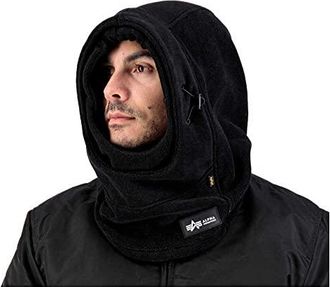 Alpha Industries Alpha Fleece Hood Cagoule Unisexe Black