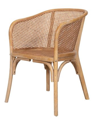 Biscottini International Vintage K&uuml;chenstuhl aus Holz und Rattan, 62 x 52 x 78 cm, Esszimmerstuhl, K&uuml;chenst&uuml;hle, Stuhl aus Holz und Wiener Stroh, St&uuml;hle f&uuml;r den Innen- und Au&szlig;