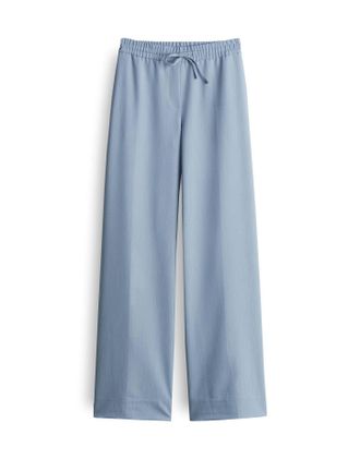 OPUS Damen Jogpants | Jogpants MELANE URBAN Wide Leg mit leicht melierter Struktur Oxford Blue, 40