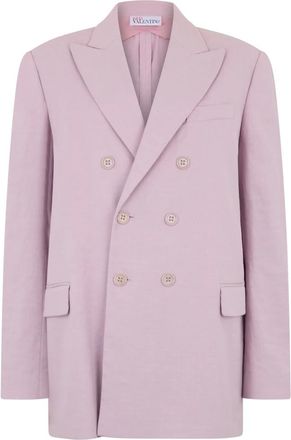 Red Valentino Femme, Vestes, Rose, Taille: 38 FR Blazer Crois&eacute;