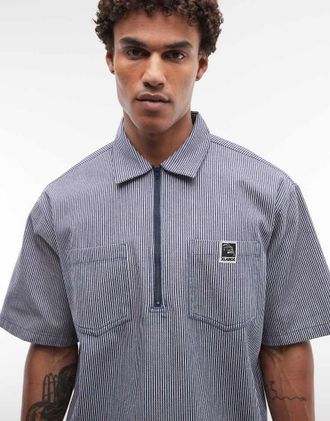 XLARGE Camp - Chemise &agrave; rayures - Bleu marine
