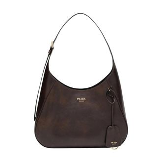 Prada Boogie Schultertasche Medium - - Bags - Damen - Braun - ONE SIZE