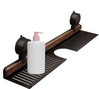 Generic Saugnapf-Duschablage - Saugnapfregal f&uuml;r Dusche | robustes Aufbewahrungsregal f&uuml;r Schlafzimmer, Wohnmobil, Wohnheim, Toilette, K&uuml;che