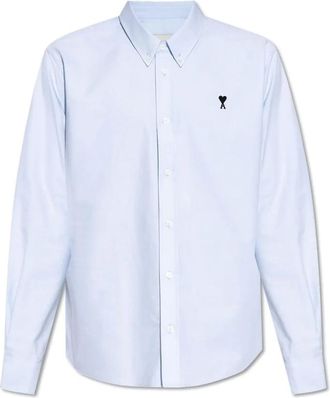 Ami Homme, Chemises, Bleu, Taille: M Chemise Coupe Classique