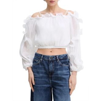 Guess Gabriella Bluse - - Blouses & Shirts - Damen - Wei&szlig; - L
