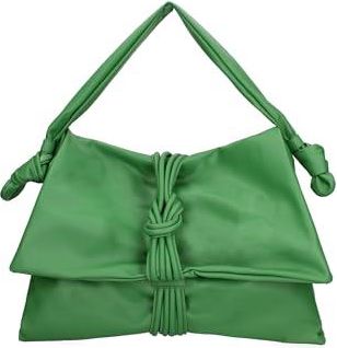 Viola Castellani Sac &agrave; bandouli&egrave;re Femme en Cuir V&eacute;ritable, 46x32x2 cm Vert