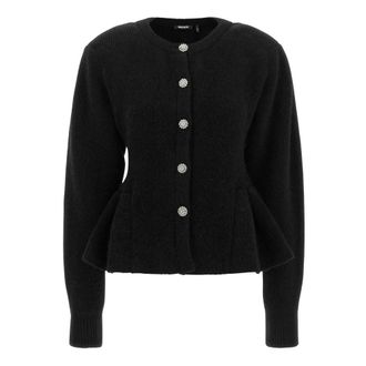 Rotate Rotate Birger Christensen - Cardigan avec basque - Femme - Pulls - Noir - Taille: 36 FR