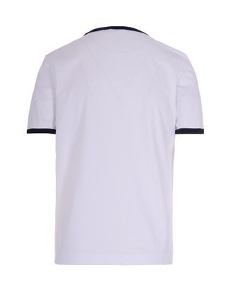 Marni Womens T-Shirt Lily White With Contrast Trim Cotton T-Shirts & Jerseys