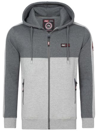 Rock Creek Herren Kapuzenpullover Hoodie mit Reißverschluss und Taschen Langarm Sweatjacke Freizeit Sport Streetwear Basic Casual Pullover mit Kapuze Kordelzug J