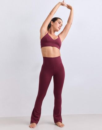 Aim'n Sense - Ausgestellte Leggings in Merlot-Rot