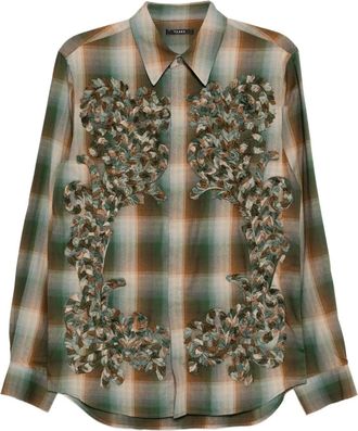 Taakk chemise à broderie graphique - Vert