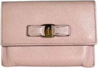 Ferragamo Portefeuille Pre-owned Saffiano Fermoir &agrave; Poussoir - Femme - Pre-owned - Rose - Taille: ONE Size