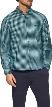 s.Oliver Regular Fit: Kariertes Hemd mit Button-Down-Kragen