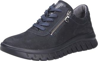 Waldläufer H-Biggi 913008-194 Pro Aktiv Notte (bleu foncé) - Chaussures à lacets avec semelle amovible - Chaussures pour femme confortables à lacets en cuir (chè