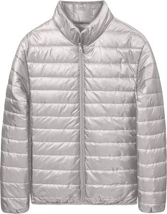 Generico Doudoune Femme 100 Grammes Rempli L&eacute;ger Chaud Veste Hiver Anti-Vent Matelass&eacute;e Piumini Sans Capuche Manches Longues Grande Taille &Eacute;l&eacute;gant Manteau D&eacute;co