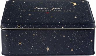 Elite Sara Miller Little Gestures Tiefe, rechteckige Dose, 195 x 154 x 75 mm - Love You To The Moon and Back