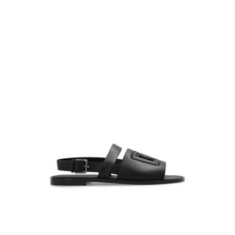 Dolce & Gabbana Ledersandalen - - Shoes - Herren - Schwarzk - 42 1/2 EU