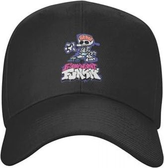 Generic Casquette de baseball personnalis&eacute;e Friday Night Funkin Keith Casquette de baseball homme femme respirant squelette dr&ocirc;le Kalaok Trucker chapeau cadea